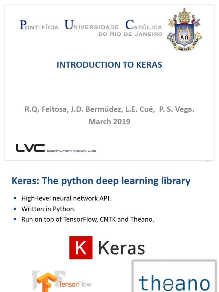 INTRODUCTION TO KERAS | PDF | Artificial Neural Network | Computer Science