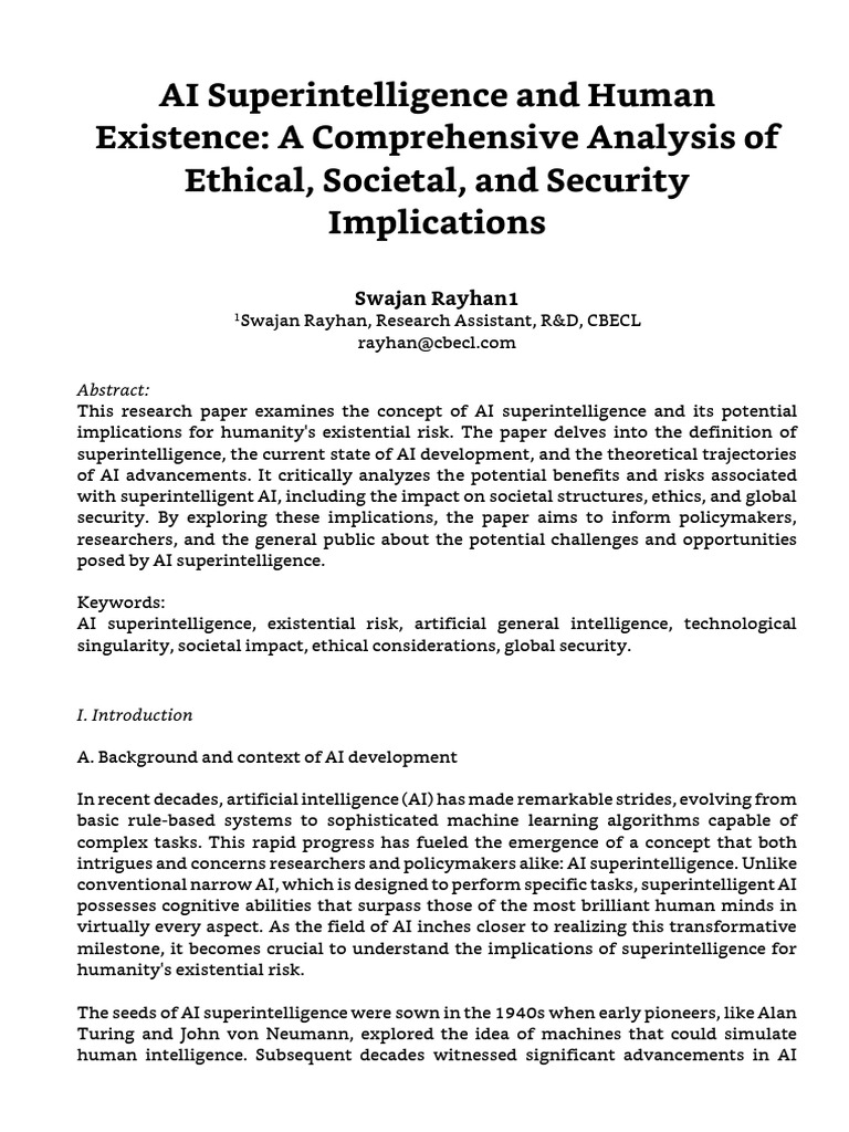 AI Superintelligence | Download Free PDF | Artificial Intelligence | Intelligence (AI) & Semantics