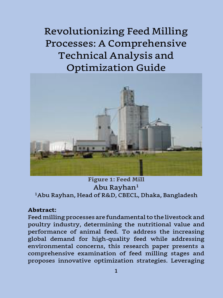 Revolutionizing Feed Milling Processes | PDF