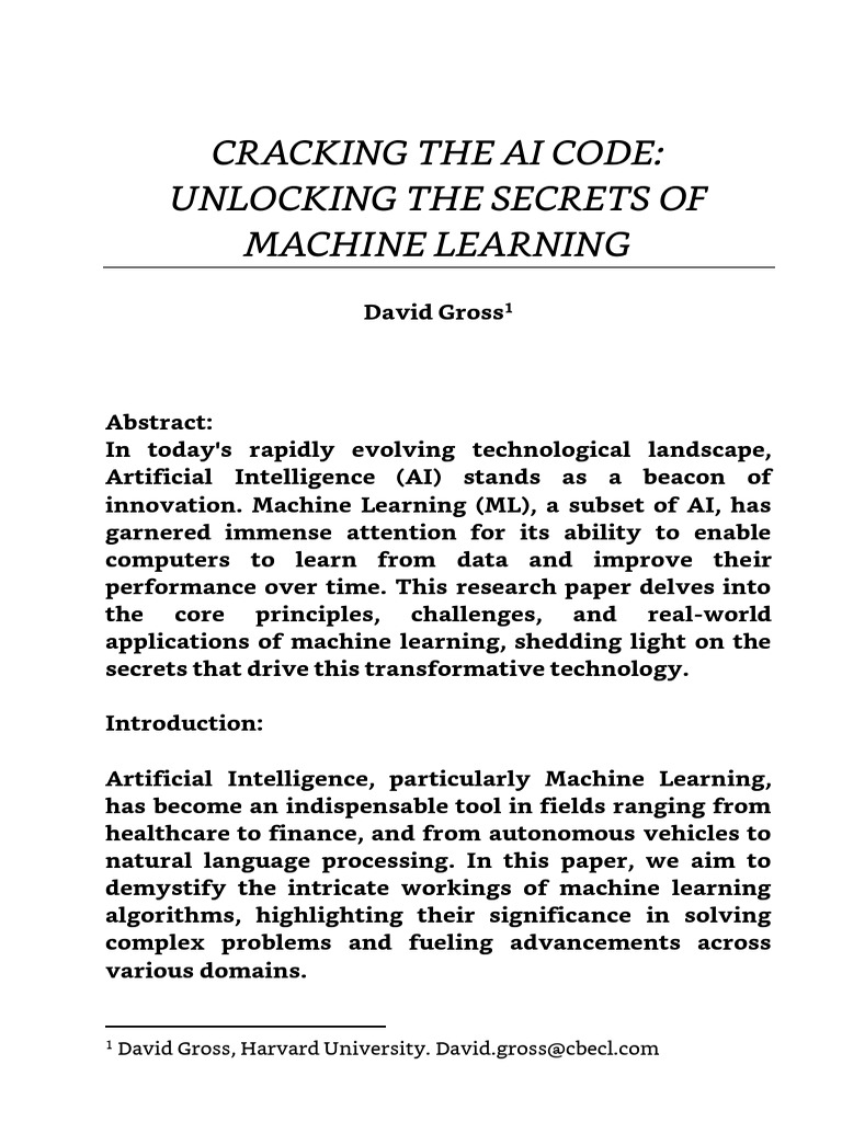 Machine Learning Insights Unveiled | PDF | Machine Learning ...