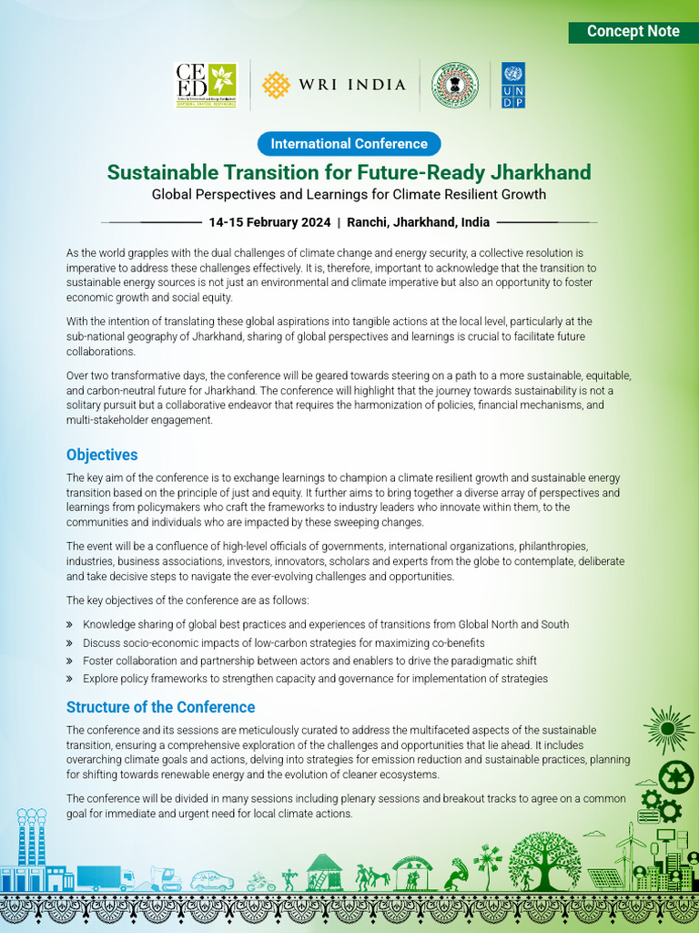 International Conference Concept Note V1 | PDF | Low Carbon Economy ...