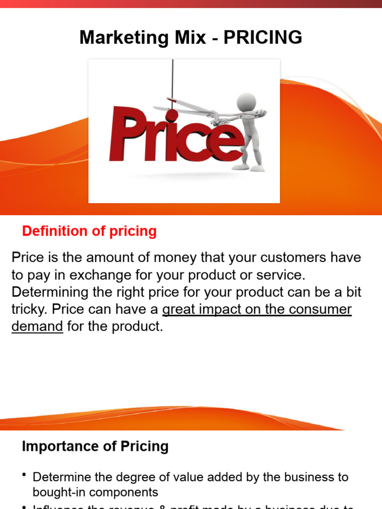 Marketing Mix - Price | PDF