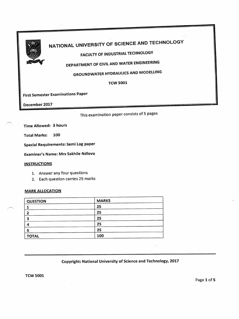 Ground Water 2017 | PDF | Science & Mathematics