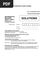 QCAA Methods IA2 Sample Exam 2019 | PDF | Mathematics | Logarithm