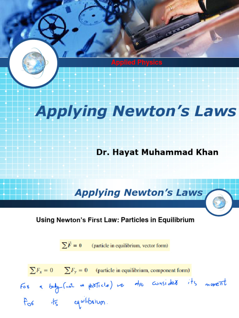 05 Applying Newton's Laws | PDF | Force | Newton's Laws Of Motion