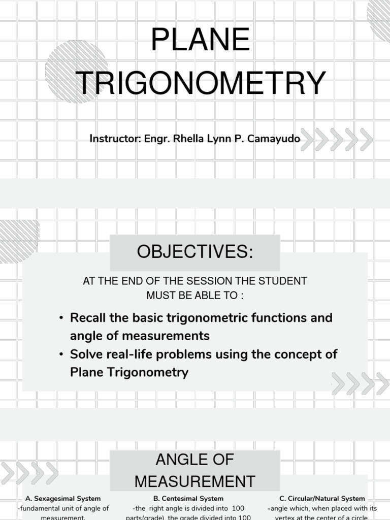 Trigonometry Pdf Trigonometric Functions Trigonometry