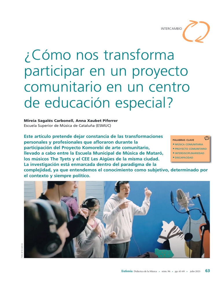 Cómo Nos Transforma | PDF | Educación especial