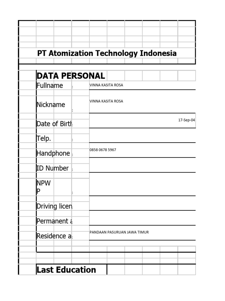 PT Atomization Technology Indonesia | PDF