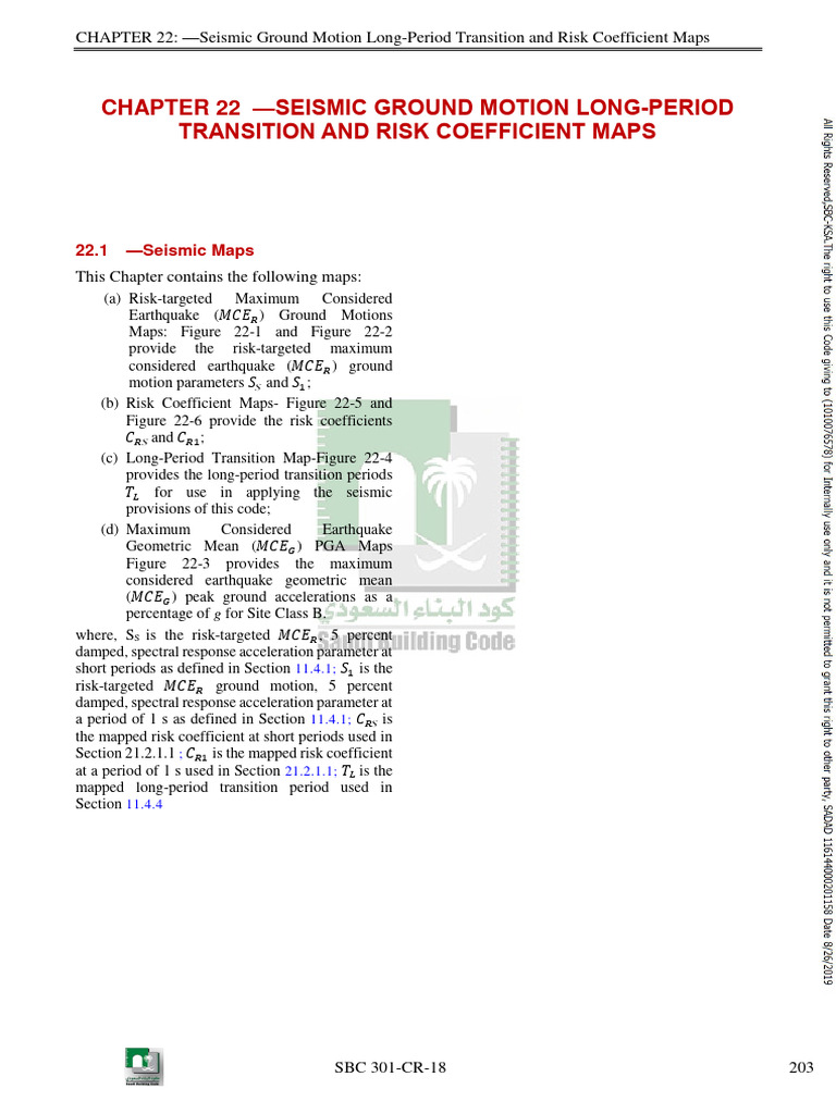 SESIMIC MAP SBC 301 Loading Code 2018 | PDF | Solid Mechanics | Structural Engineering