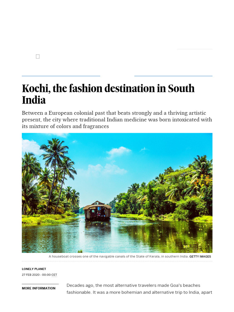 Kochi, The Fashion Destination in South India _ the Traveler _ the ...