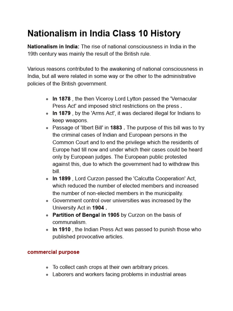 Nationalism in India: Class 10 Overview | PDF | Caliphate | Mahatma Gandhi