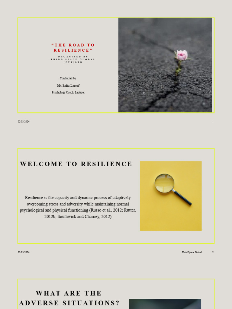 Resilience | PDF