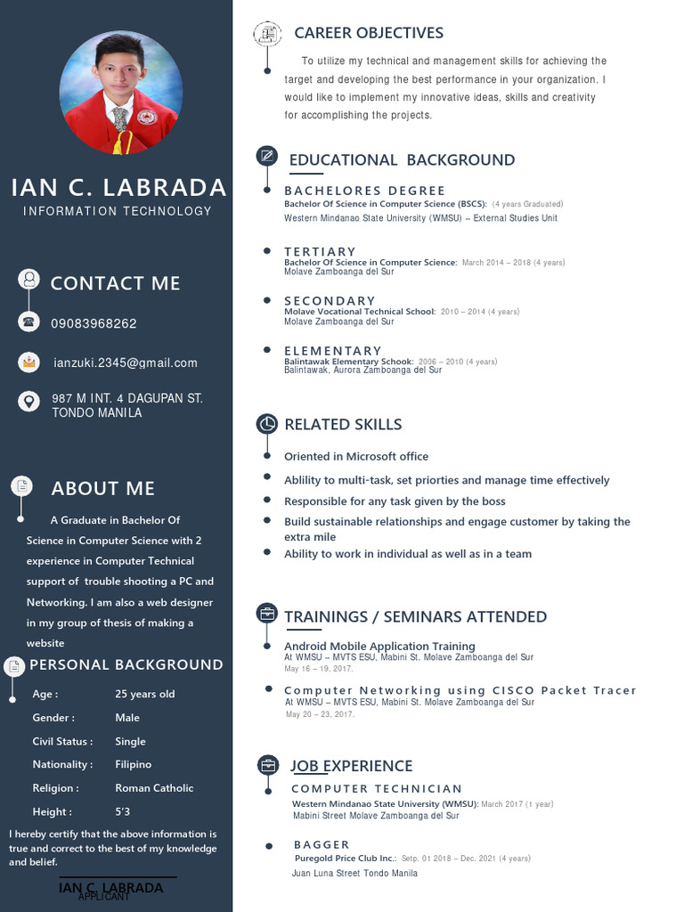 Resume Ian | PDF | Computing