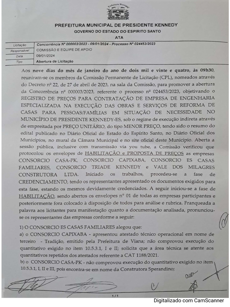 Ata - CP N° 003.2023 | PDF