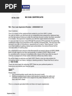 SBI Noc Format (Builder) | PDF | Banks | Loans