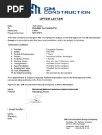 Oman OFFER LETTER | PDF