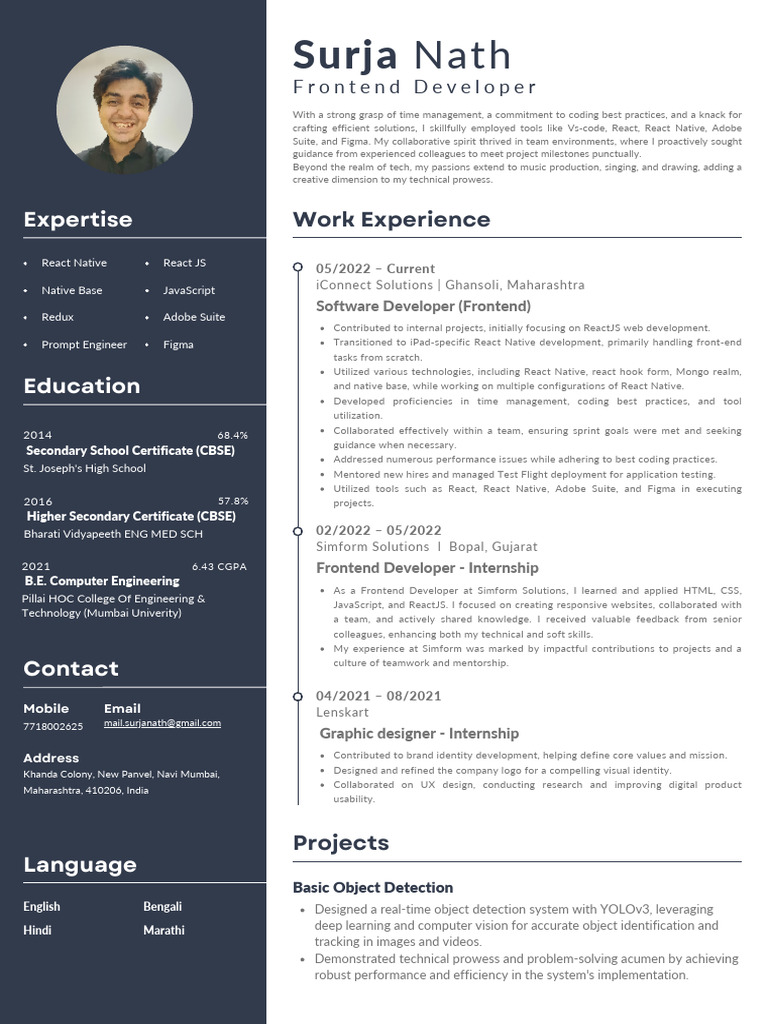 Surja Nath's CV Resume - 20231006 - 023252 - 0000 | PDF