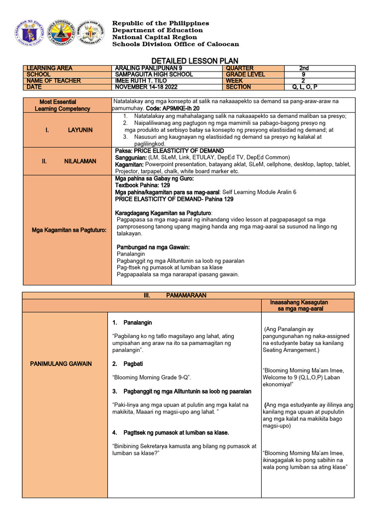 DLP Q2 Ap9 Week 2 | PDF