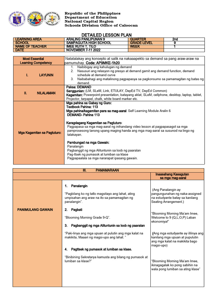 DLP Q2 Ap9 Week 1 | PDF