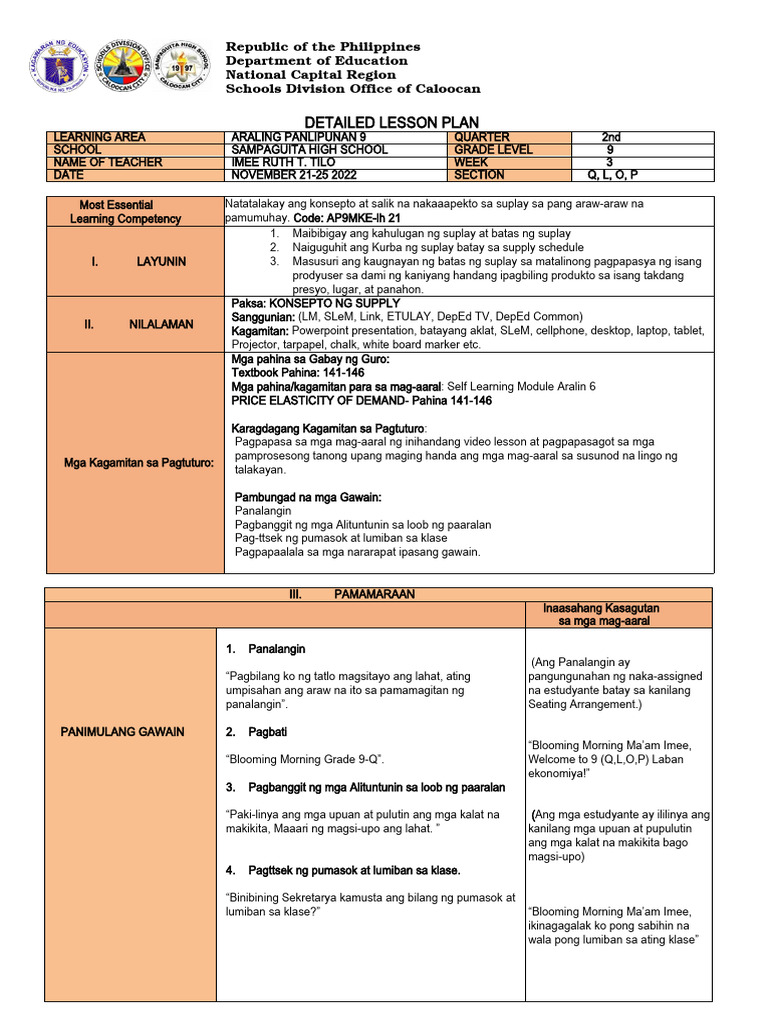 DLP Q2 Ap9 Week 3 | PDF