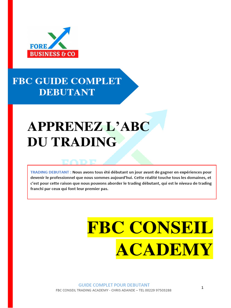 Guide Complet du Trading pour Débutants | PDF | Opérateur de marché | Forex