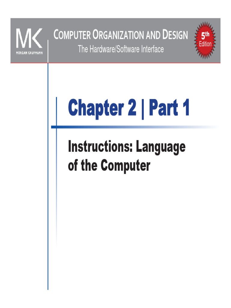 05 - Instruction Set Architecture I | PDF | Computers