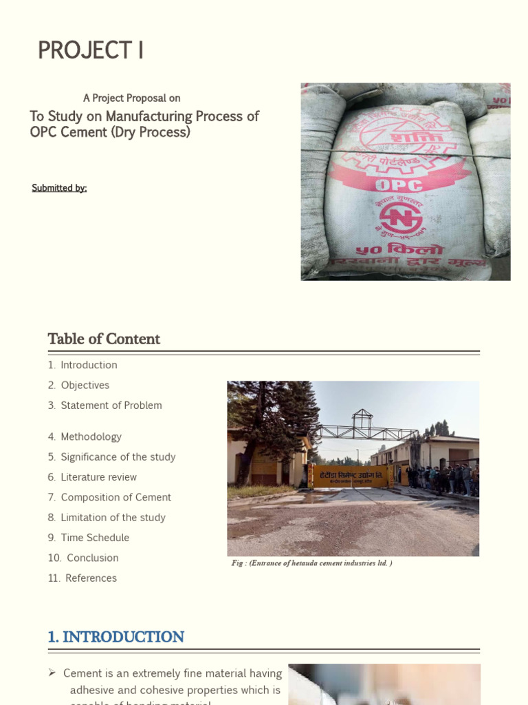 OPC Cement Manufacturing Process Study | PDF | Cement | Mill (Grinding)
