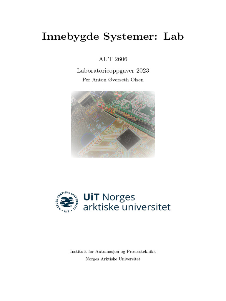 AUT 2606 Innebygde Systemer Lab Oppgaver | PDF