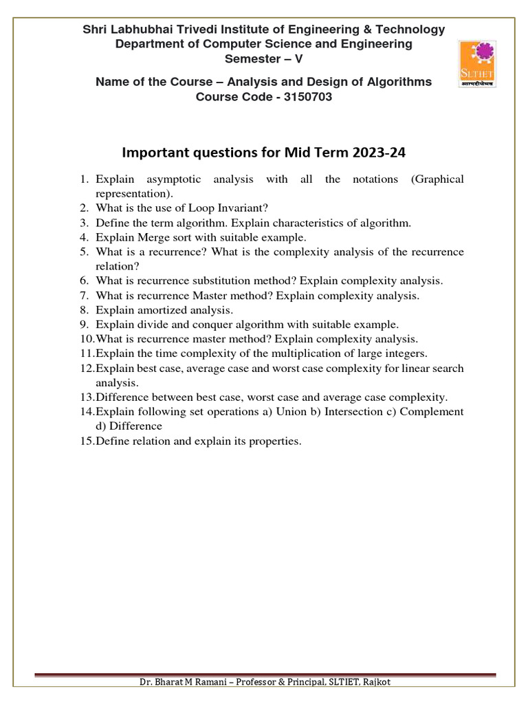 ADA_IMP questions | PDF