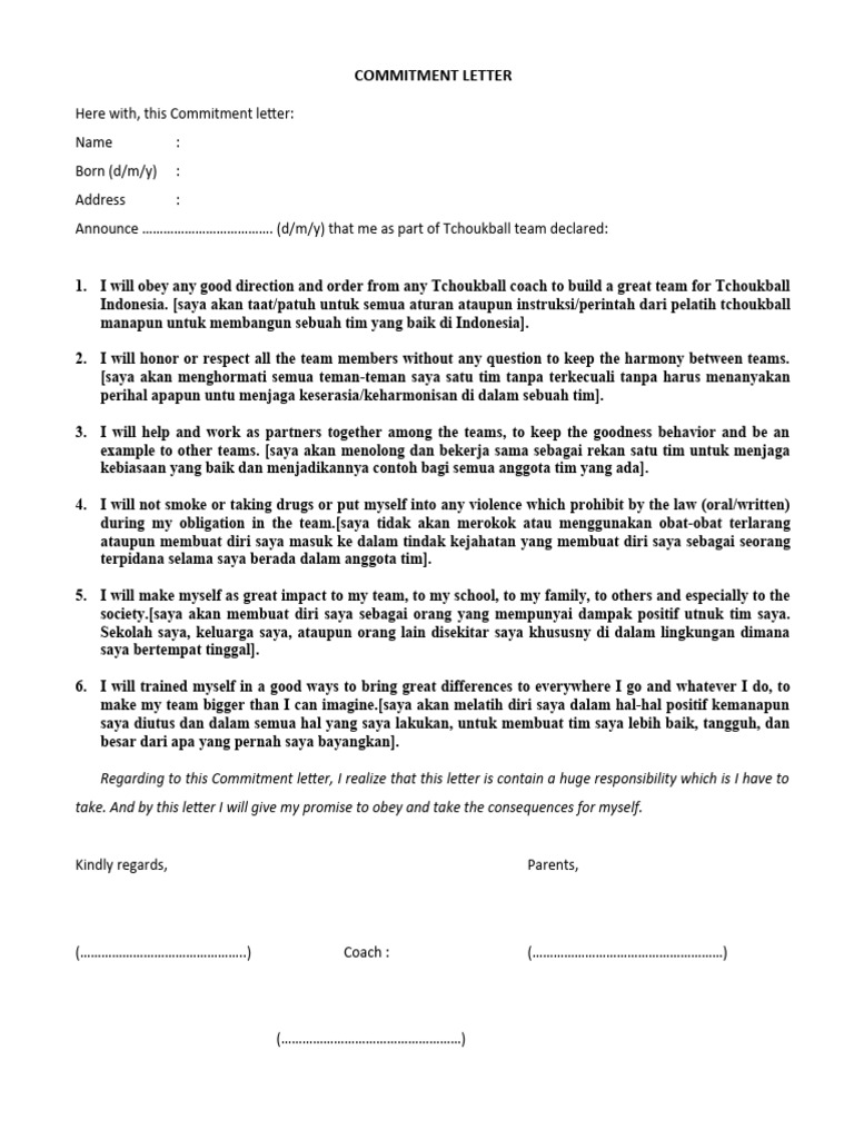 Commitment Letter | PDF