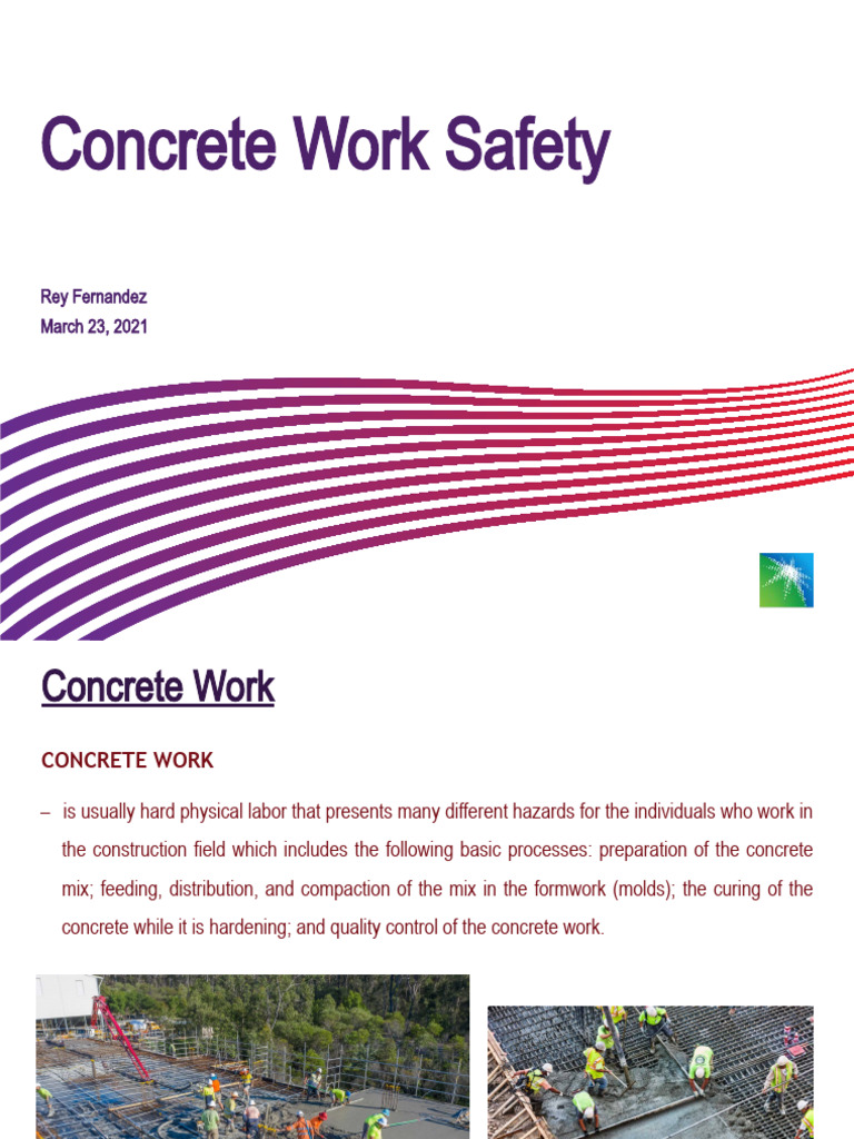 Concrete Work Safety | PDF