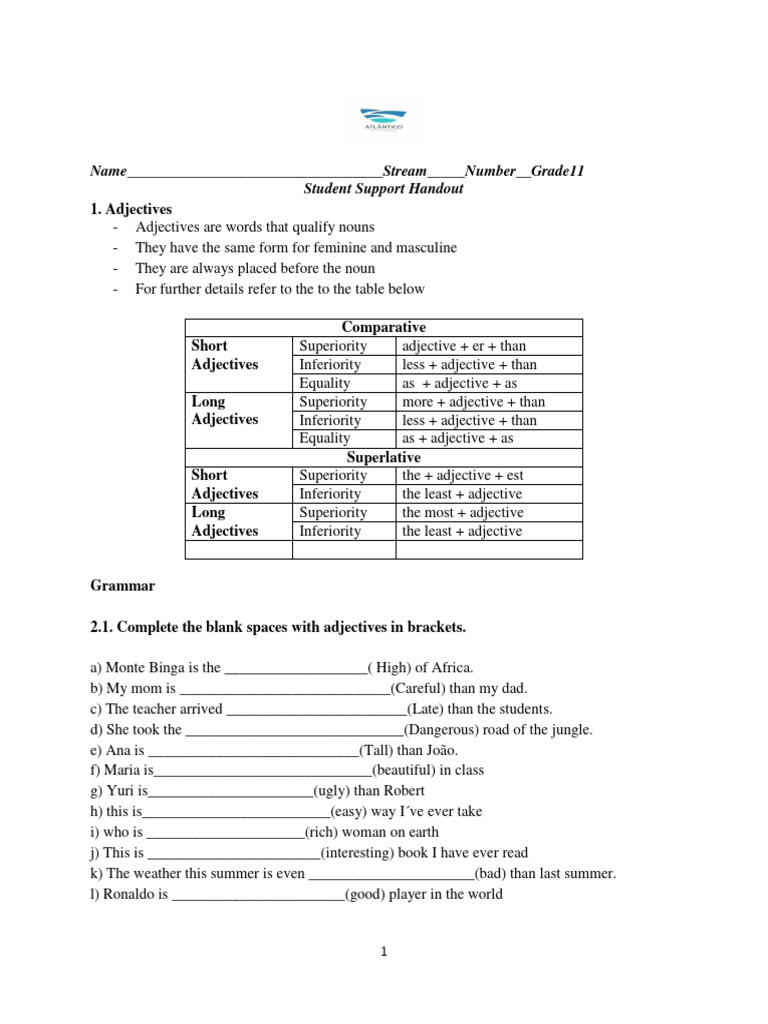 Lesson 3 2nd Week | PDF | Adjective | Language Families