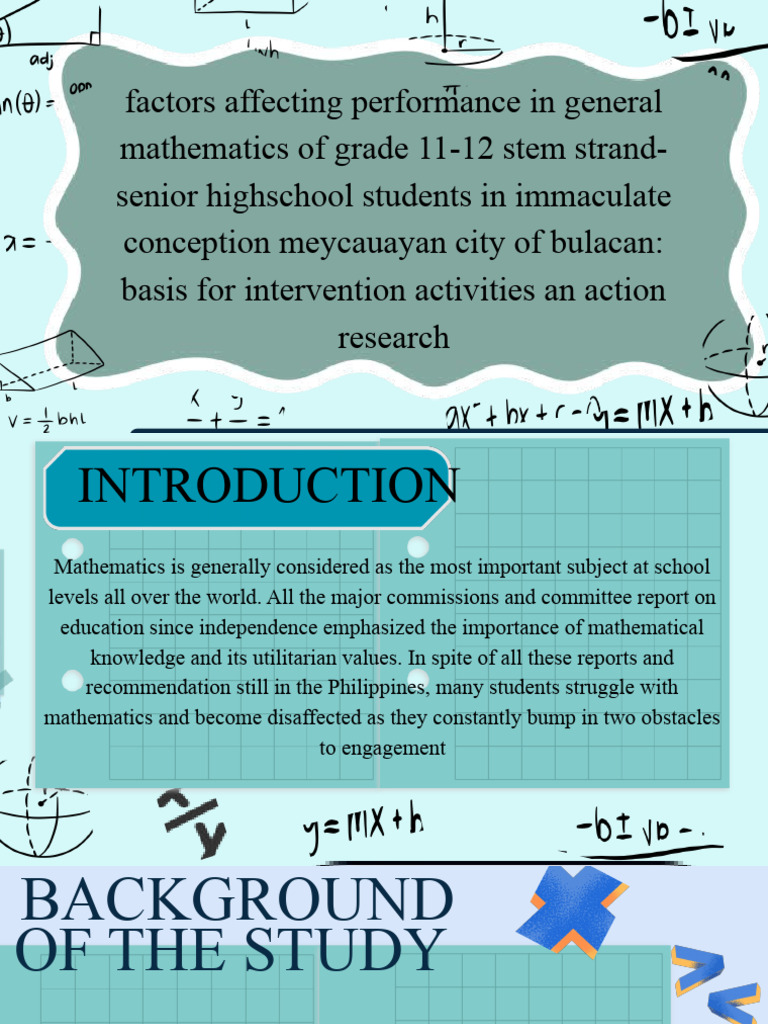 Factors Affecting Performance in General Mathematics | PDF ...