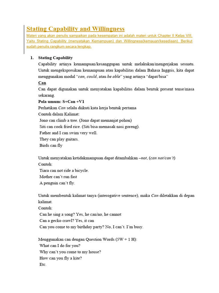 Chapter 2 Sub Tema 1 | PDF