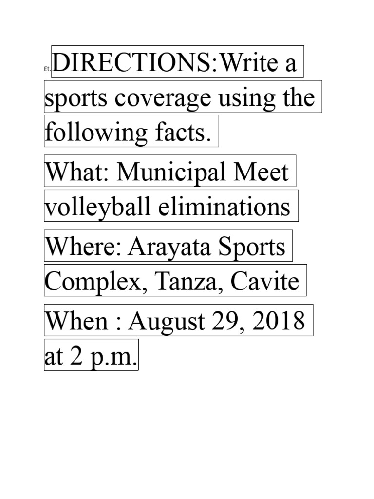 Sports Fact Sheet | PDF