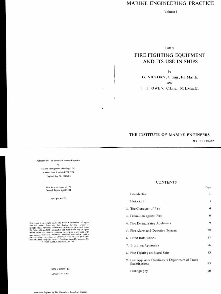 MEP Vol. 1.5 Fire Fighting Equipment | PDF