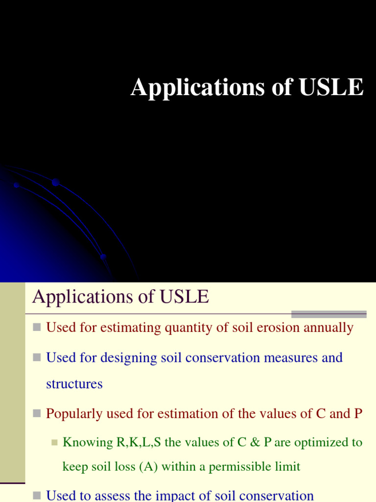 USLE Application-1 | PDF | Erosion | Soil