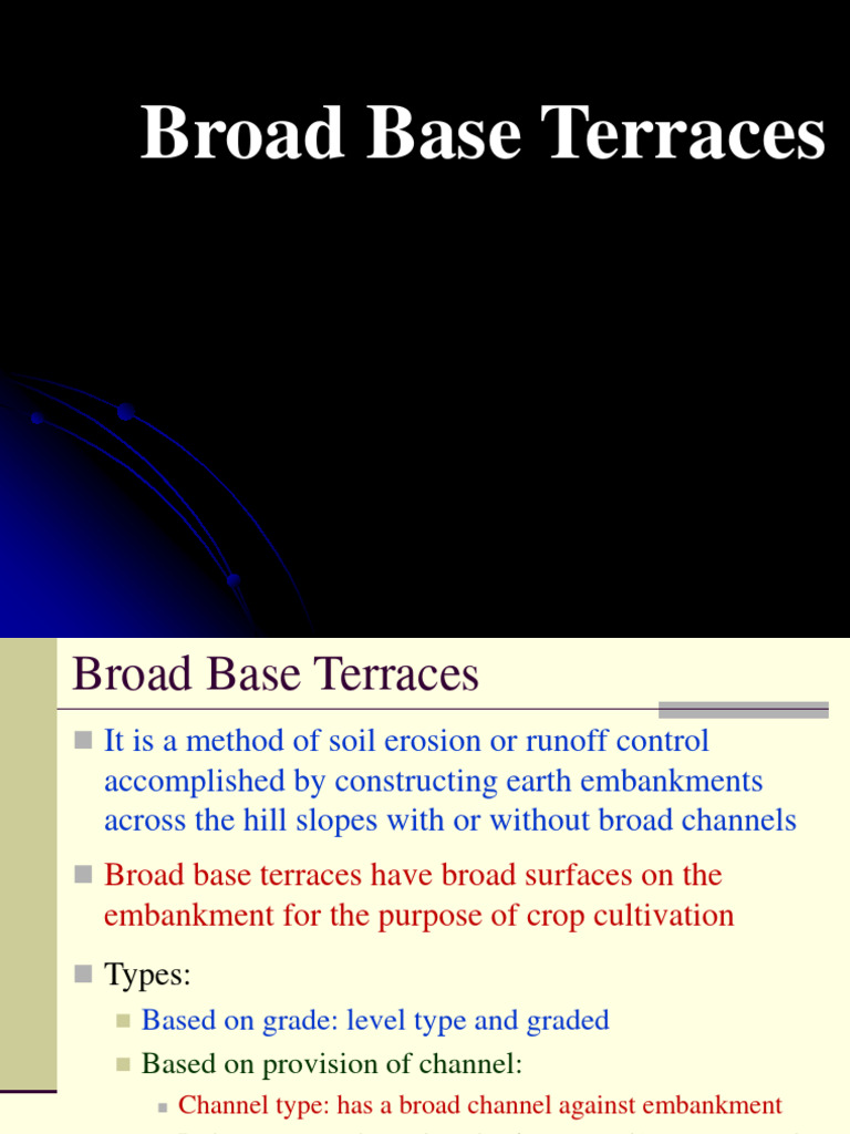 Broad Base Terraces-1 | PDF