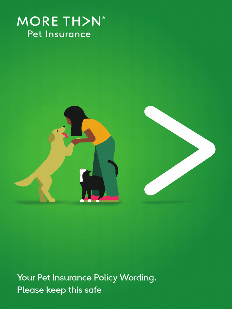 More Than Pet Insurance Policy Wording | PDF | Insurance | Medicine