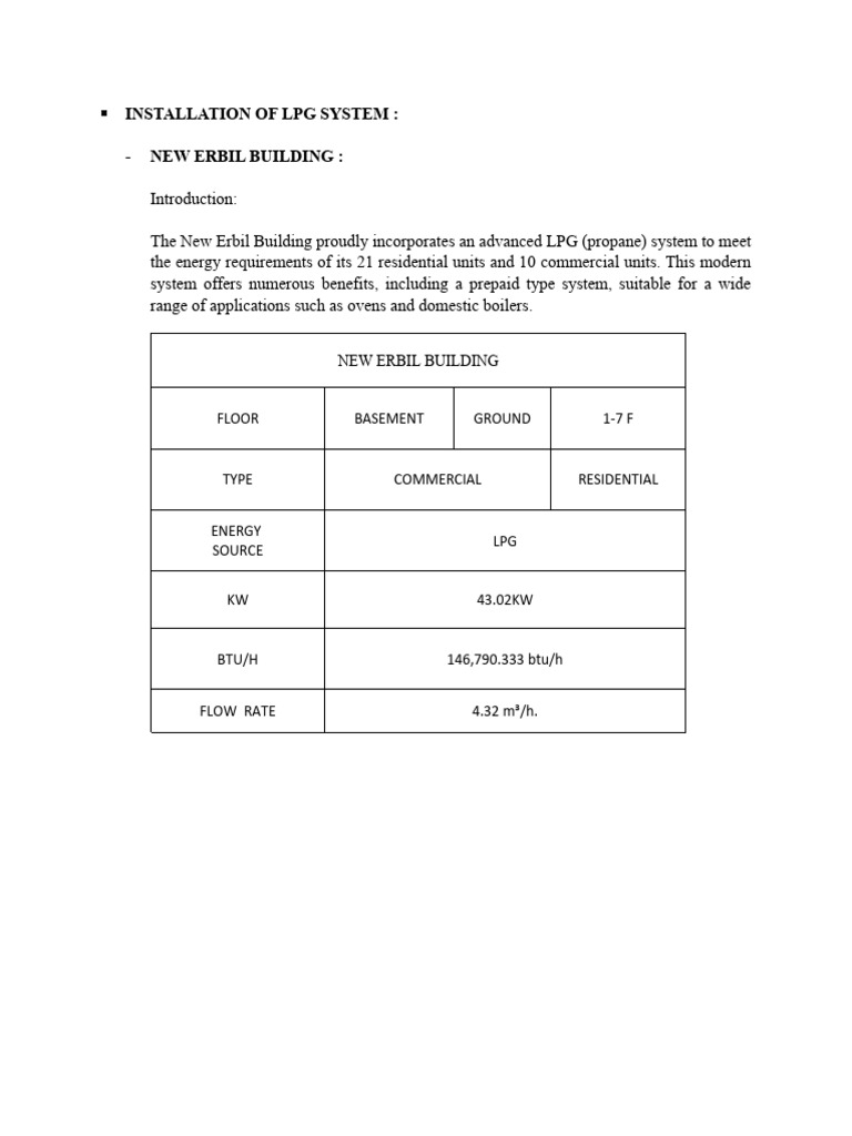 Installation of LPG System | PDF | Liquefied Petroleum Gas | Mechanical ...