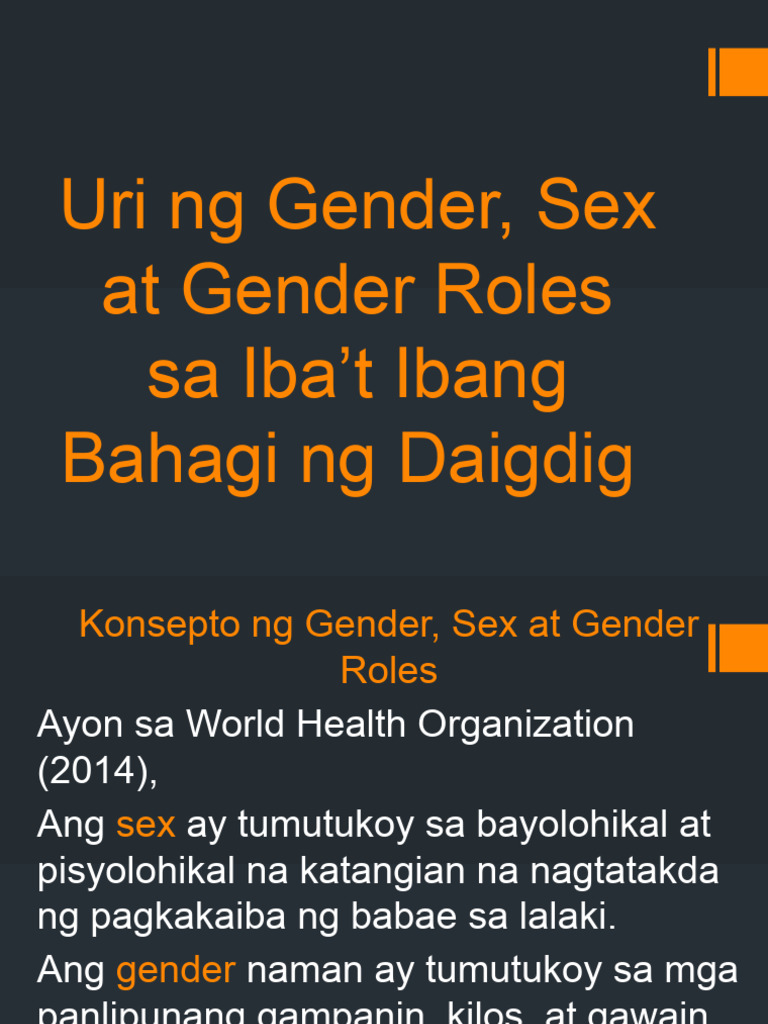 Gender Sex | PDF