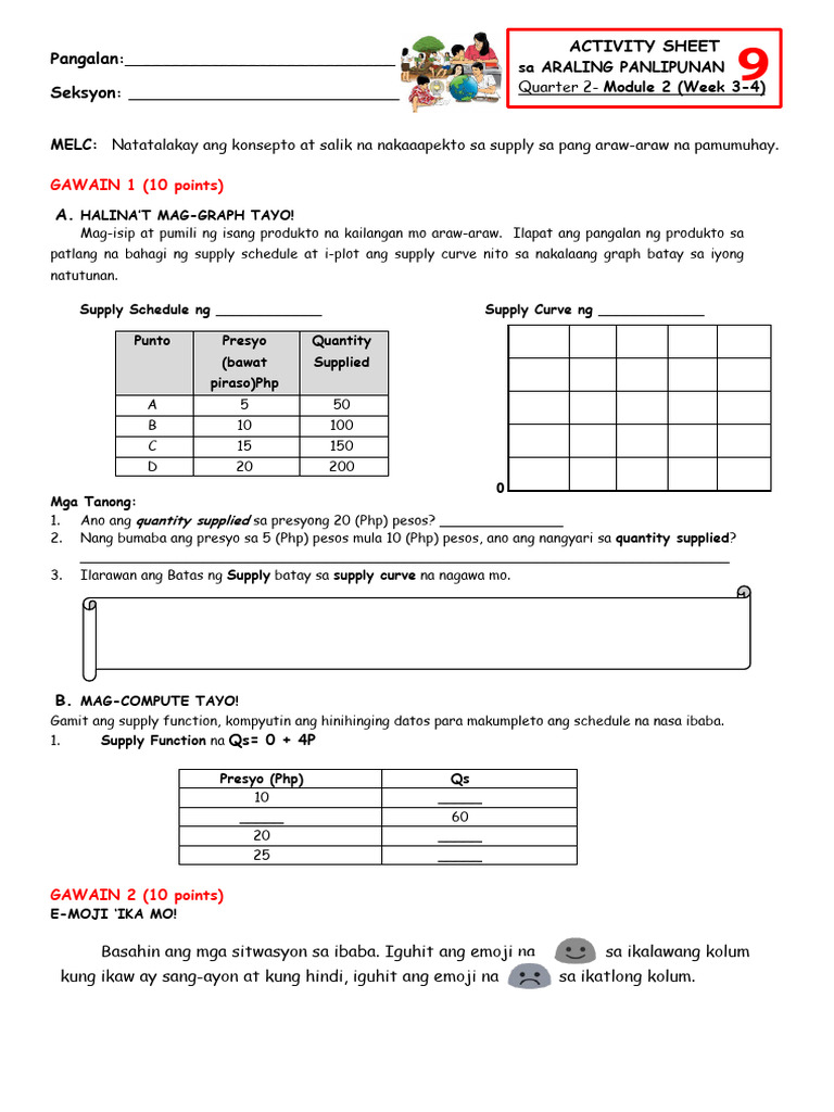 Activity Sheet Q2 AP9 M2 | PDF