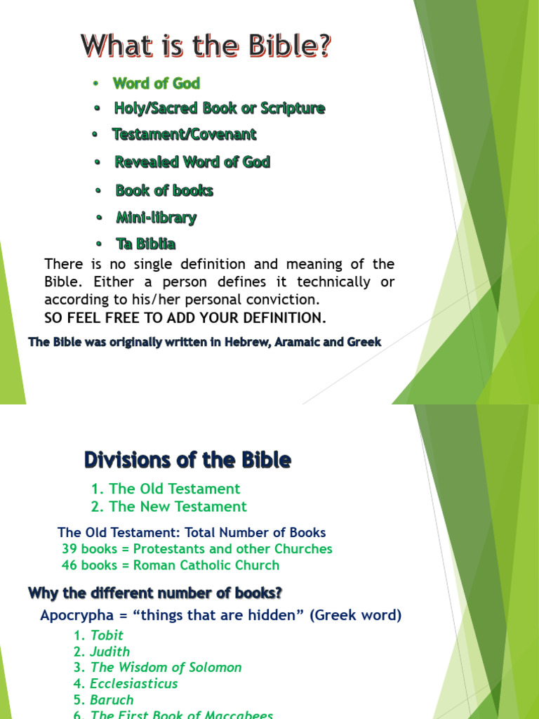 2 The Bible-Intro A | PDF