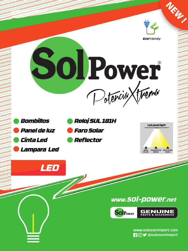 Catalogo Solpower Bombillos ULTIMO | PDF
