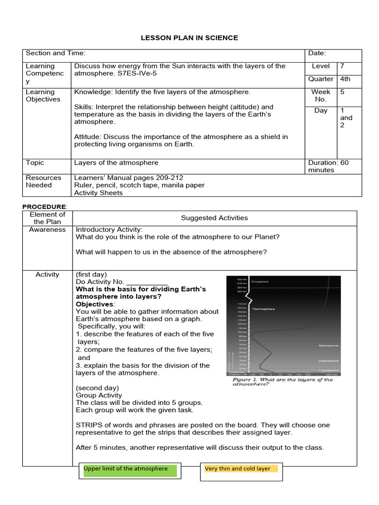 Science g7 Atmosphere | PDF | Atmosphere | Atmosphere Of Earth