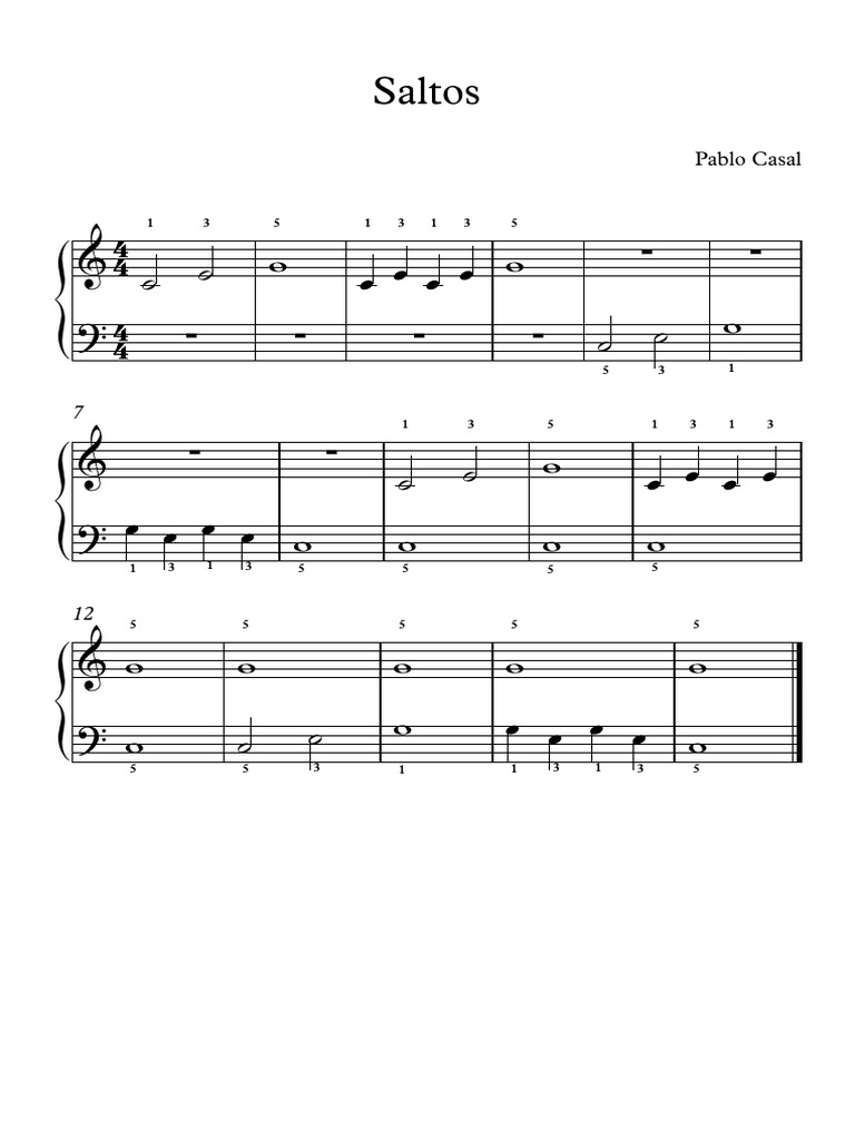 Saltos - Partitura completa | PDF