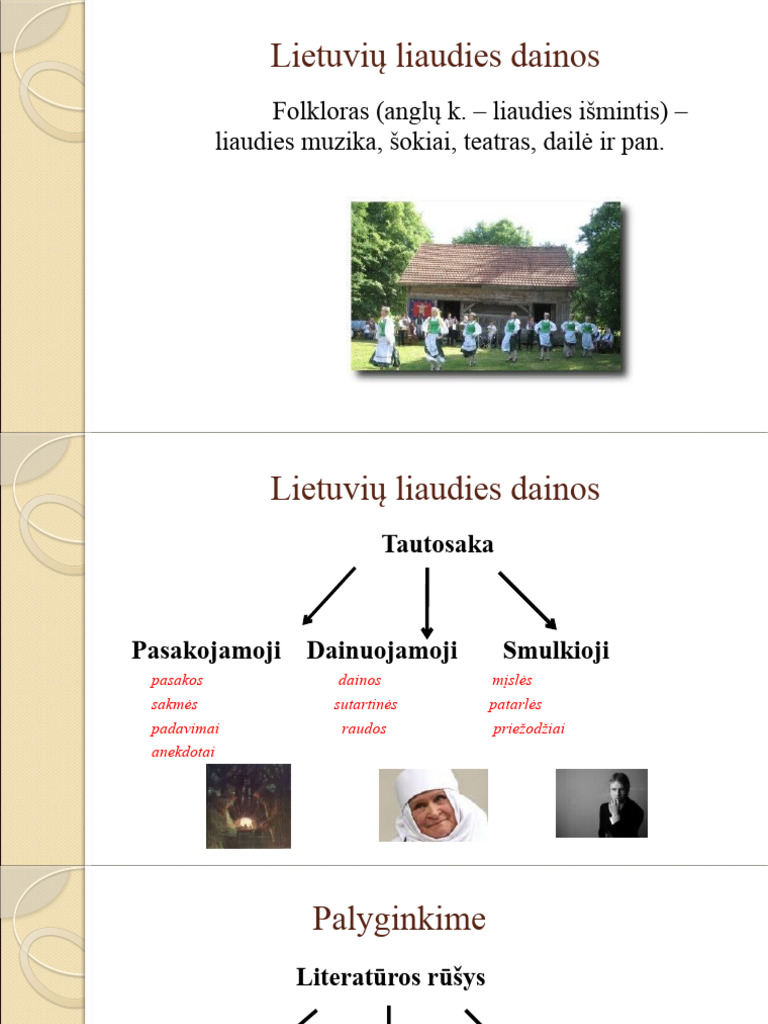 Liaudies Dainos Paskutine Pamoka | PDF