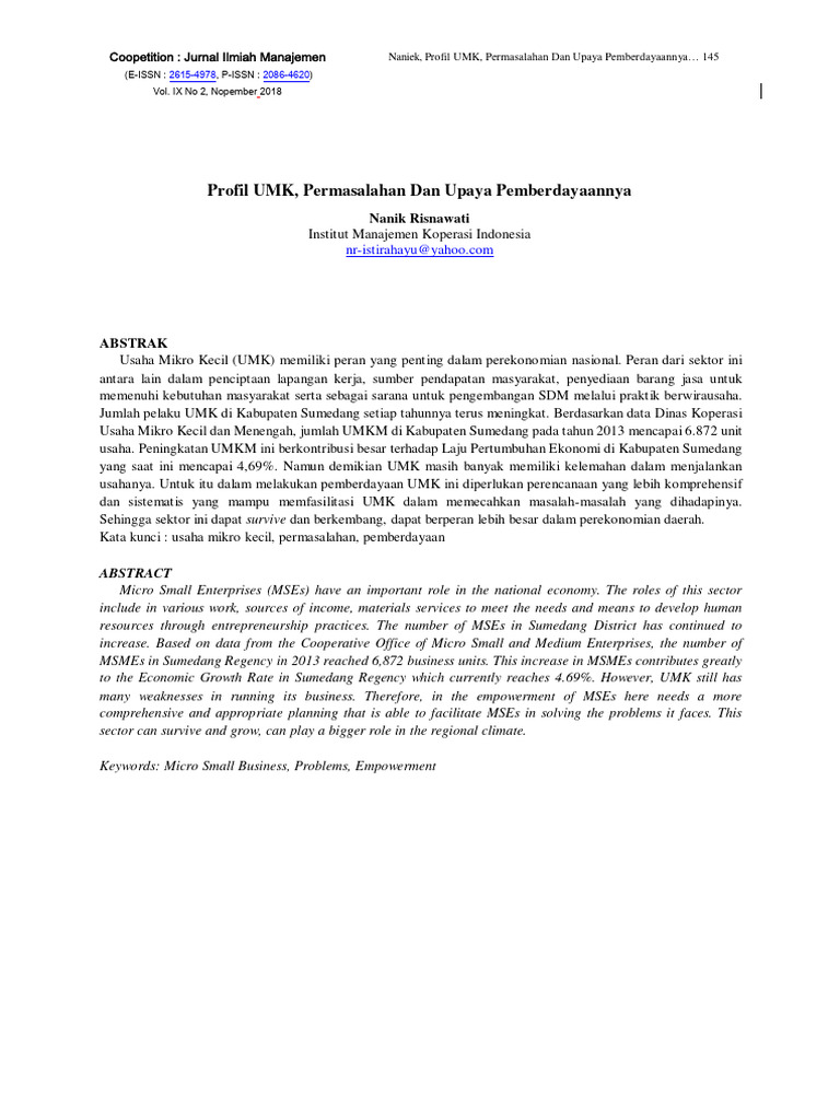 55-Article Text-230-1-10-20191125 | PDF | Bisnis