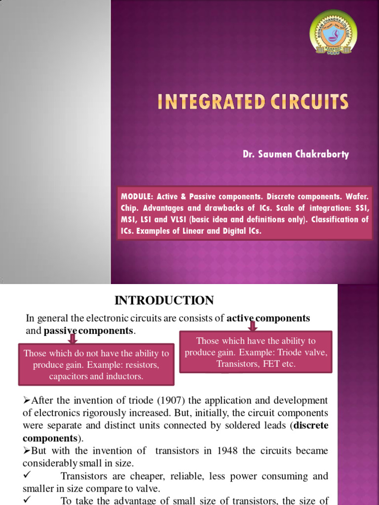 Module IC Lec | PDF | Integrated Circuit | Electronic Circuits