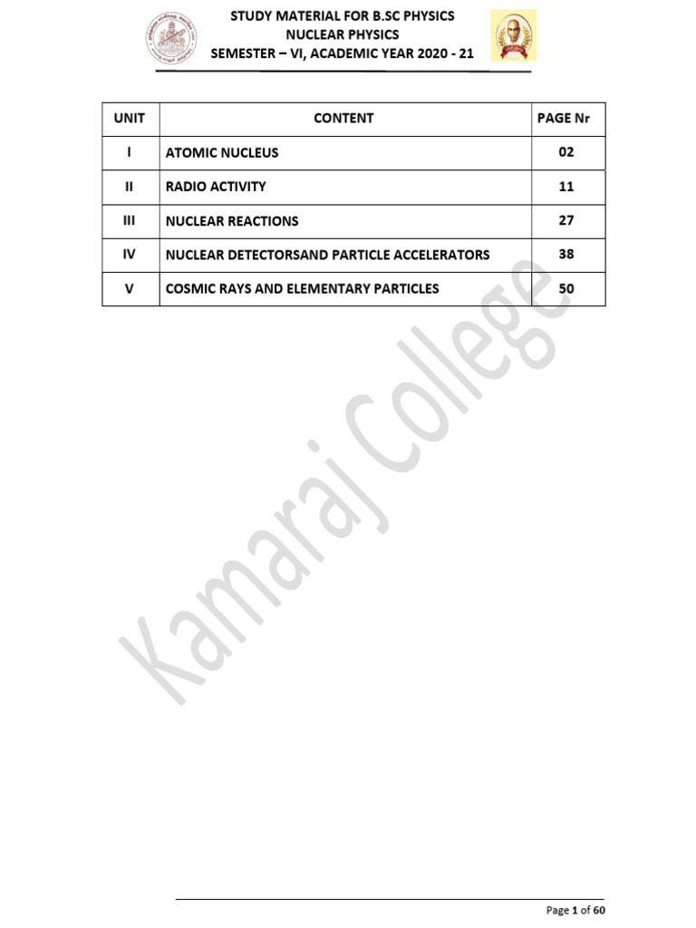 E003 Core14 Nuclear Physics Vi Sem Download Free Pdf